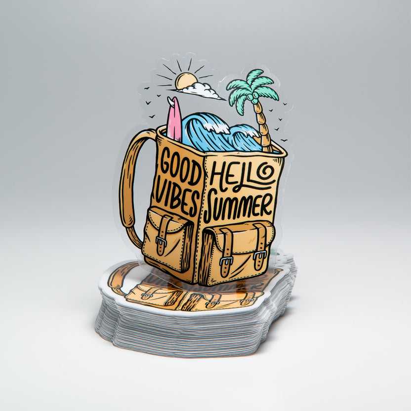 Custom Clear Vinyl Stickers | Transparent Stickers | Diecutstickers.com